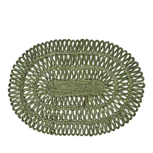 JULISKA Straw Loop Oval Placemat - Seagrass G