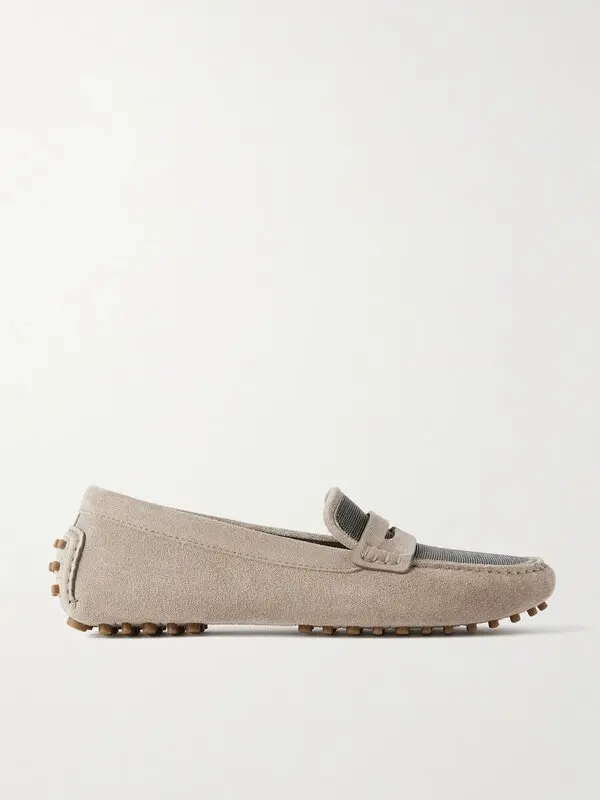 Brunello Cucinelli Bead-embellished Loafers