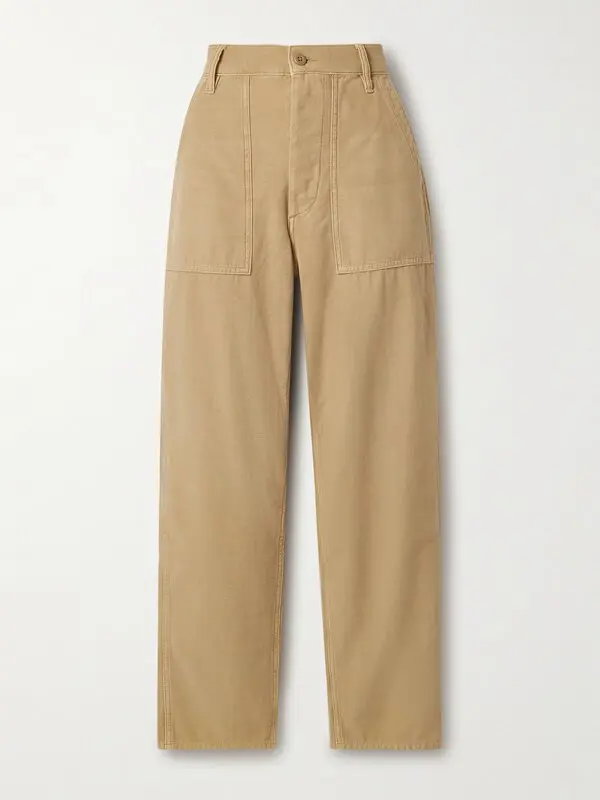 Polo Ralph Lauren The Ricky Cropped Straight-leg Trousers - Neutrals