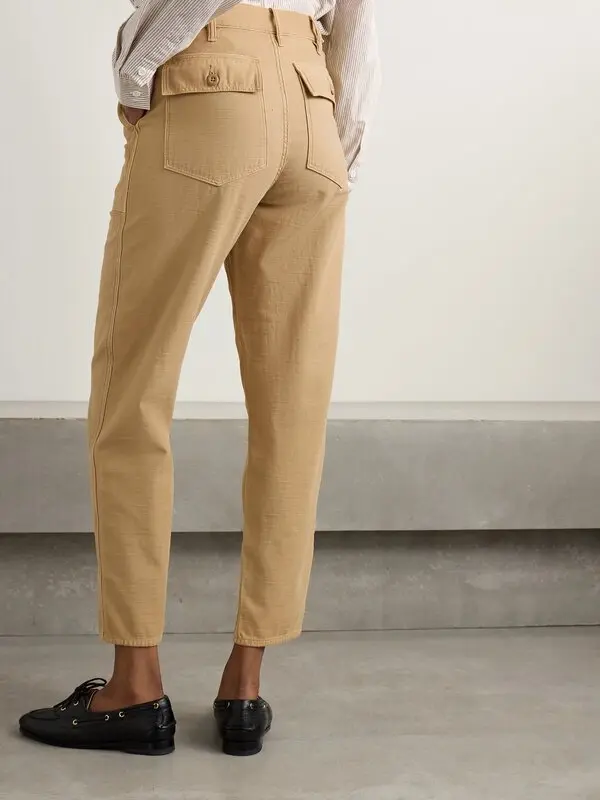 Polo Ralph Lauren The Ricky Cropped Straight-leg Trousers - Neutrals