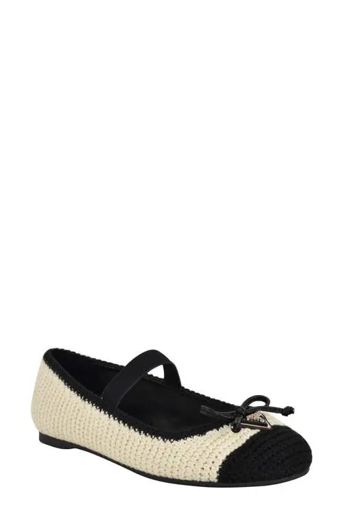 Guess Maysa Cap Toe Ballet Flat - Ivory