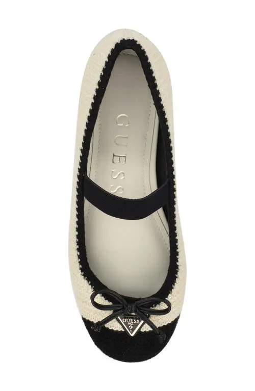Guess Maysa Cap Toe Ballet Flat - Ivory