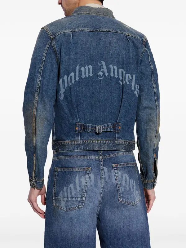 Palm Angels Denim Trucker Jacket - Blue