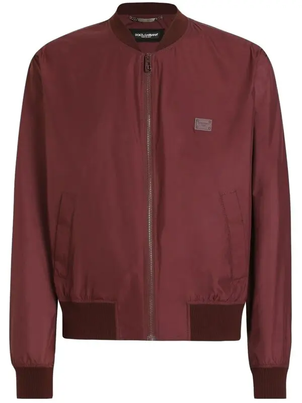 Dolce & Gabbana Zip-up Bomber Jacket - Red
