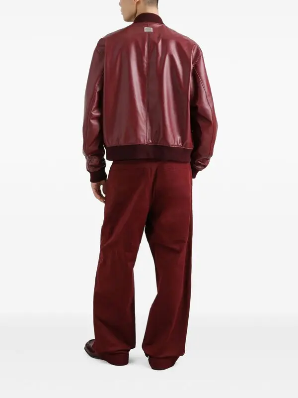 Dolce & Gabbana Zip-up Bomber Jacket - Red