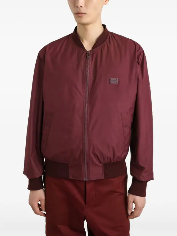 Dolce & Gabbana Zip-up Bomber Jacket - Red