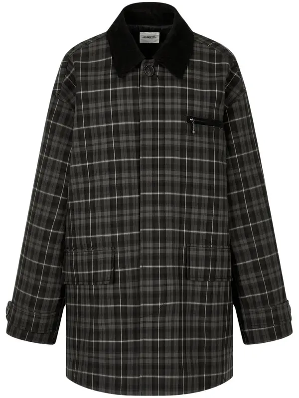 STUDIO TOMBOY Tartan Check Single-breasted Coat