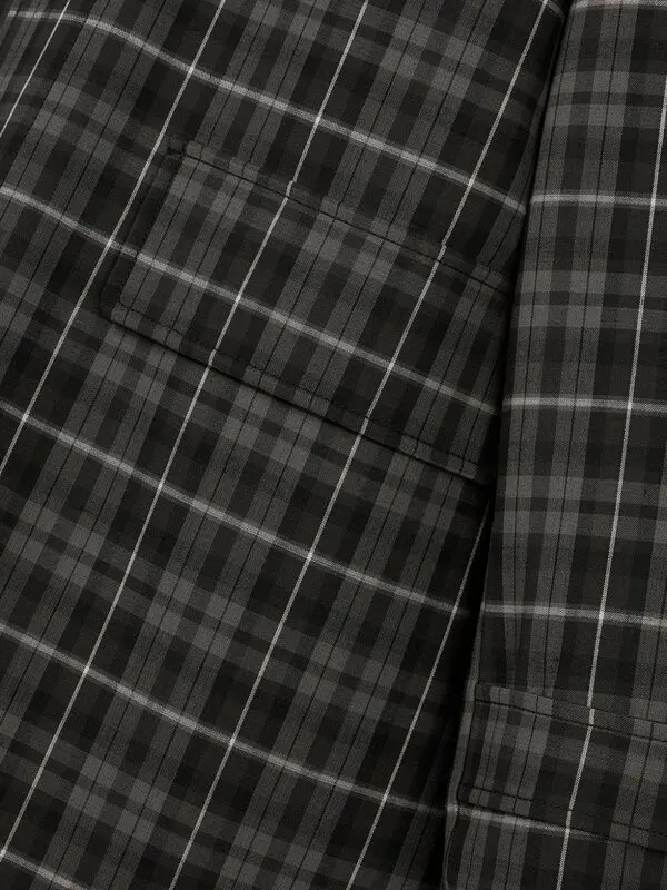 STUDIO TOMBOY Tartan Check Single-breasted Coat