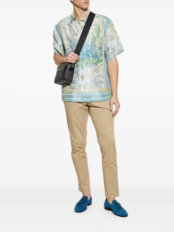 Etro Cotton Trousers - Neutrals