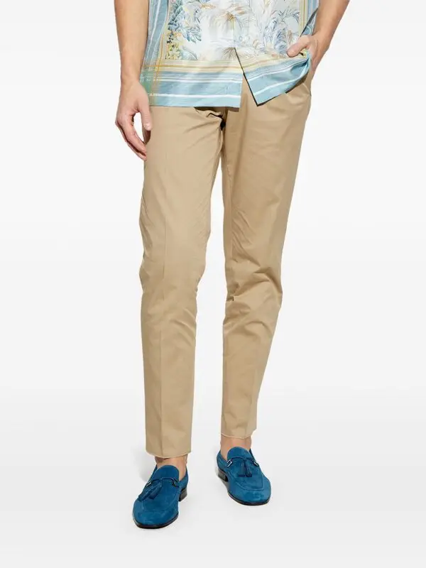 Etro Cotton Trousers - Neutrals