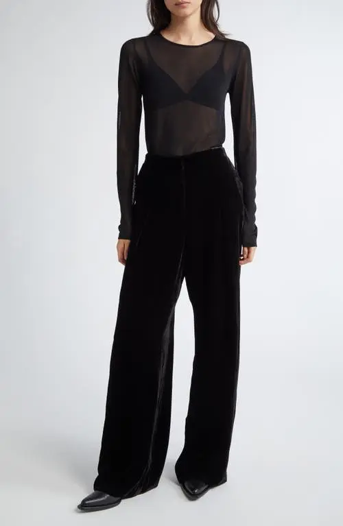 GOLDEN GOOSE Journey Sheer Knit Top