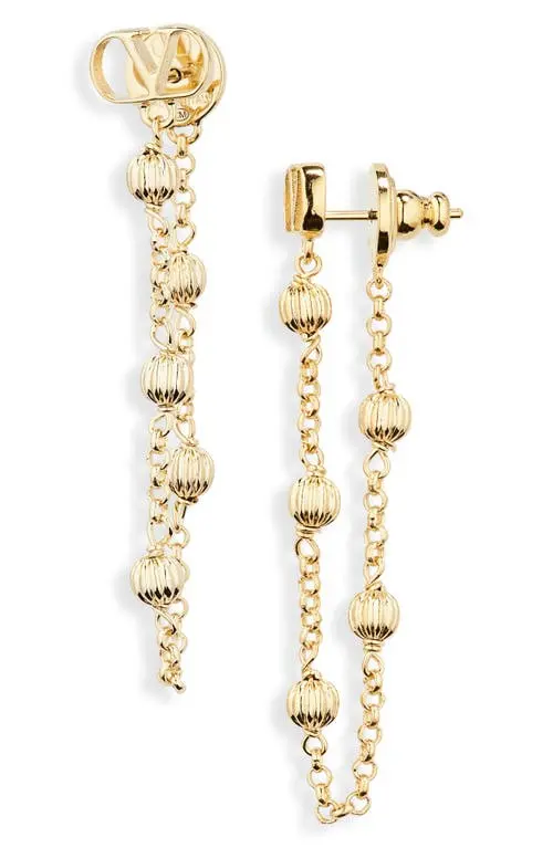 Valentino Garavani Vlogo Chain Earrings - Gold