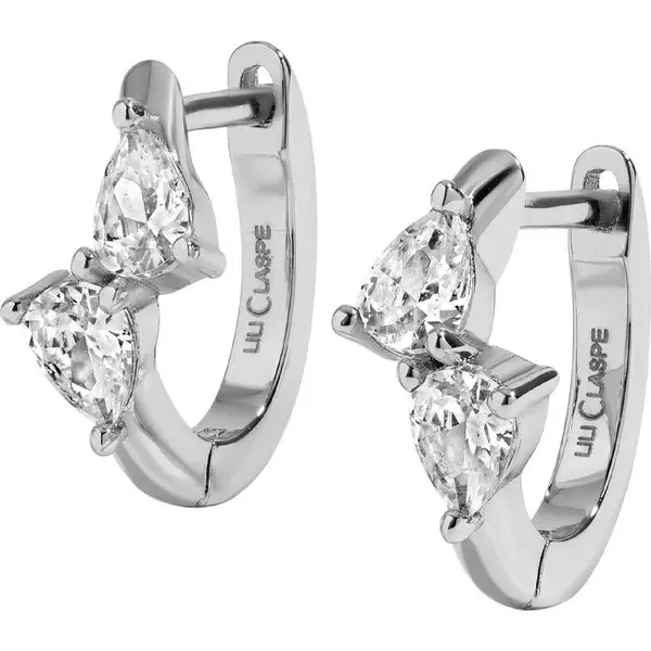 Lili Claspe Bryn Huggie Earrings - Silver
