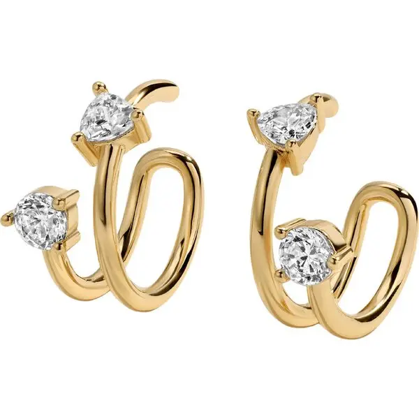 Lili Claspe Eraz Set Of 2 Ear Cuffs - Gold