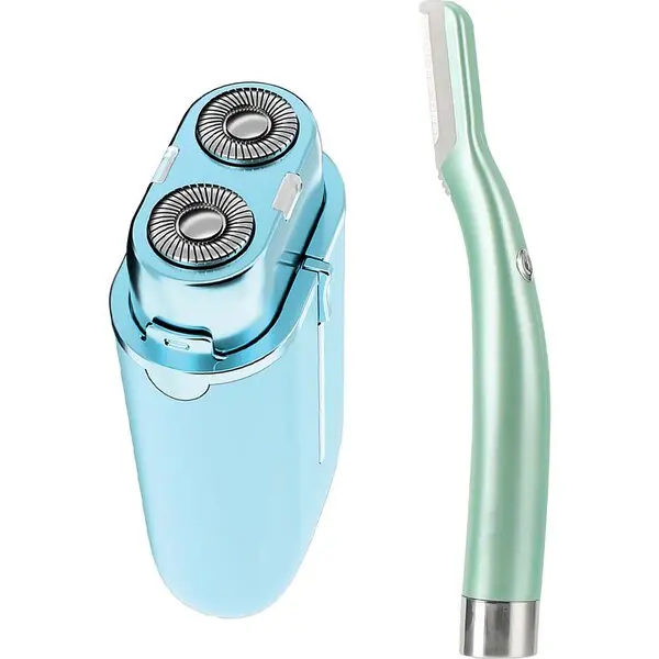 PURSONIC Smooth Radiance Bundle Precision Dermaplaning Hair Remover Tool & Painless Electric Shaver - Multicolor