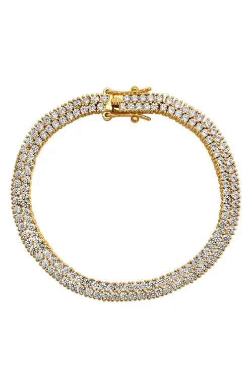 Lili Claspe Rosaline Tennis Bracelet - Gold