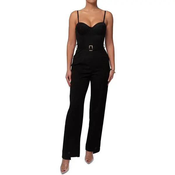 JLUXLABEL Sweetheart Aroma Bustier Jumpsuit - Black