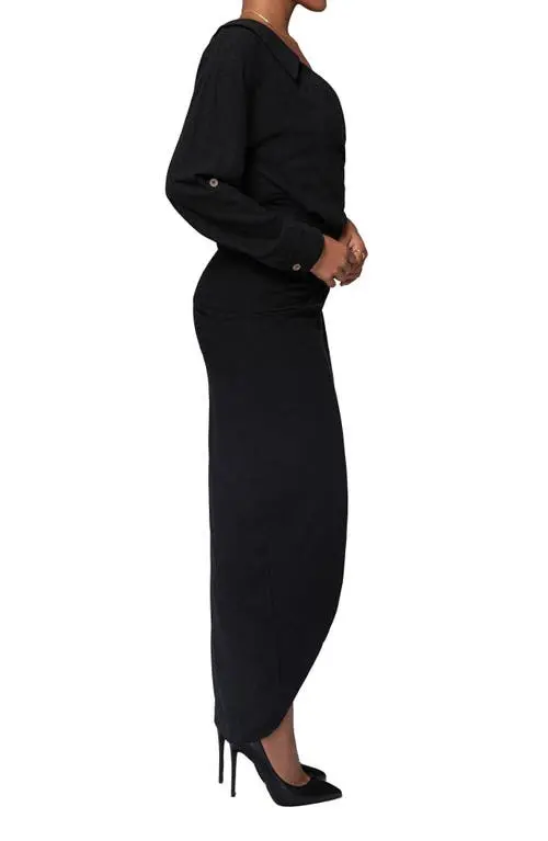 JLUXLABEL Evita Single-sleeve Maxi Dress