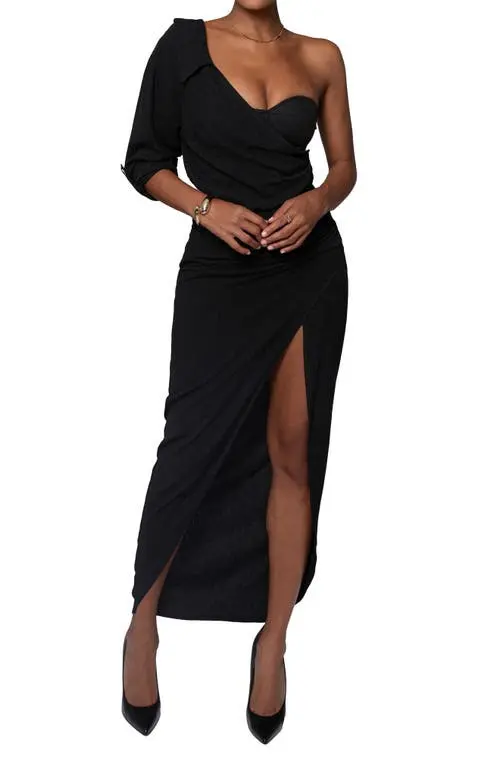JLUXLABEL Evita Single-sleeve Maxi Dress