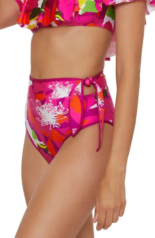 Trina Turk Bloom High Waisted Bikini Bottom