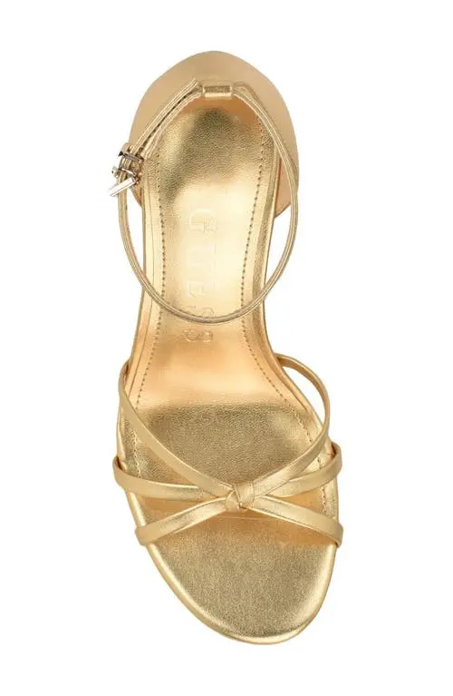 Guess Ankle Strap Sandal - Gold