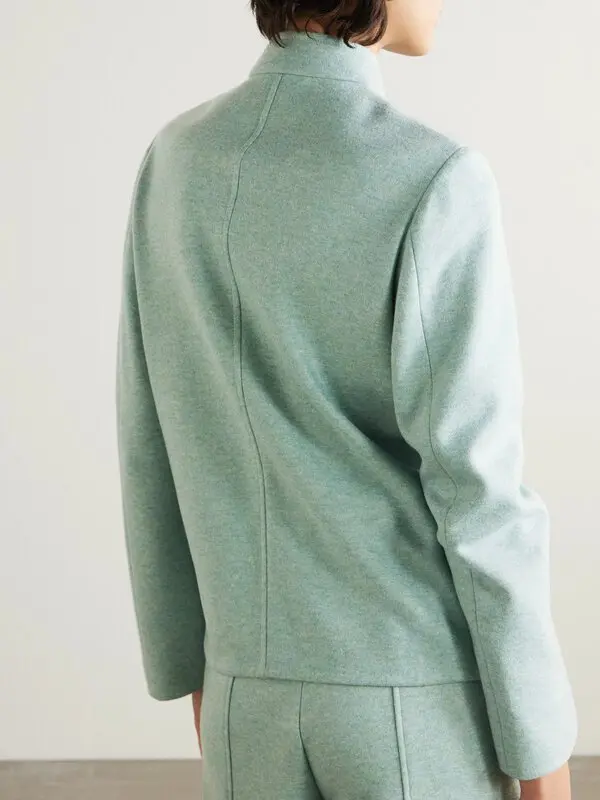 Loro Piana Mini Spagna Cashmere-blend Jacket - Green