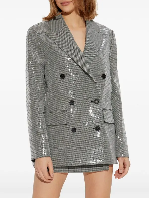 GOLDEN GOOSE Sequinned Blazer - Silver