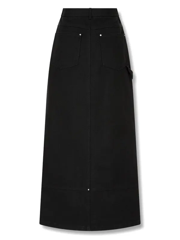 STUDIO TOMBOY Cotton Seam-detail Maxi Skirt - Black