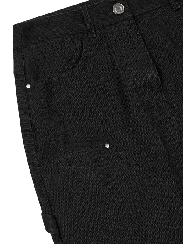 STUDIO TOMBOY Cotton Seam-detail Maxi Skirt - Black