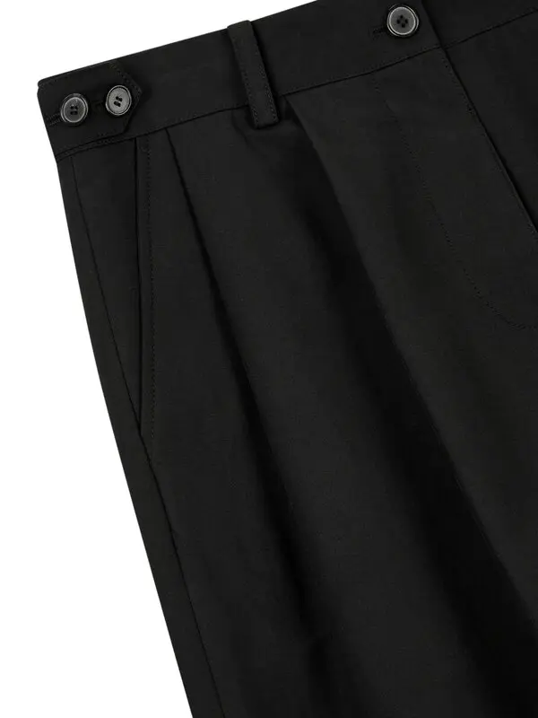 STUDIO TOMBOY Rear-pocket Trousers - Black