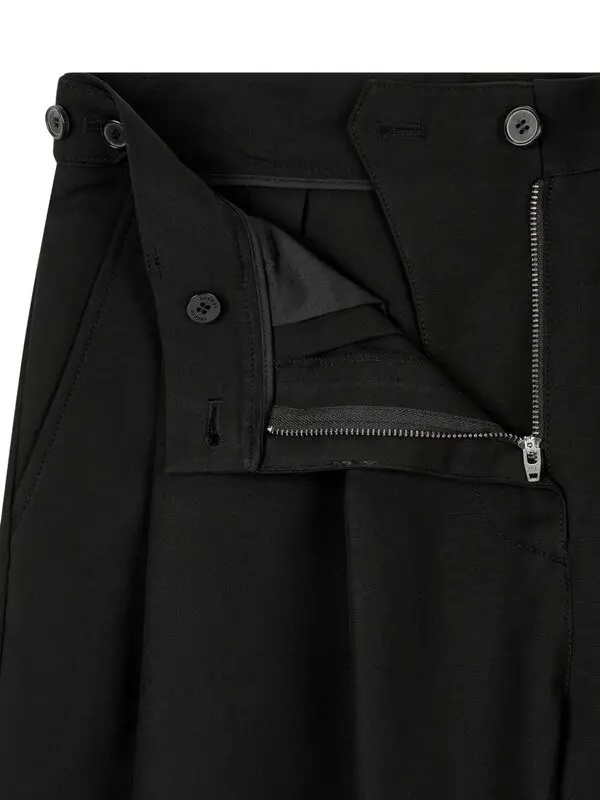 STUDIO TOMBOY Rear-pocket Trousers - Black
