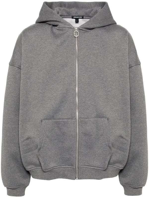 GROUND ZERO Zip-up Hoodie - Grey