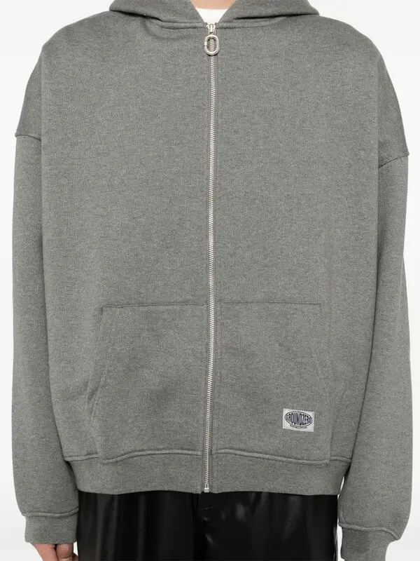 GROUND ZERO Zip-up Hoodie - Grey