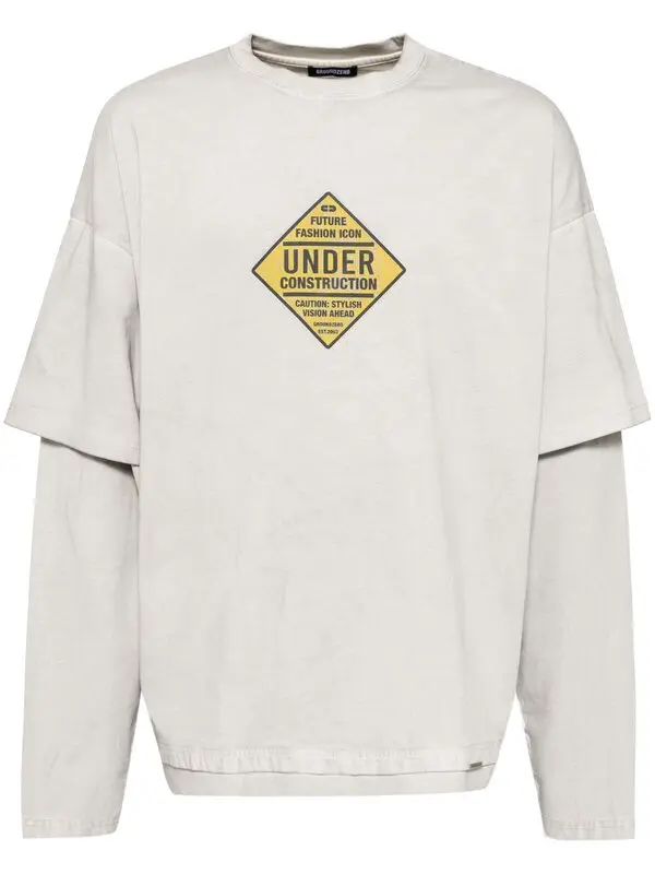 GROUND ZERO Graphic-print T-shirt - Grey