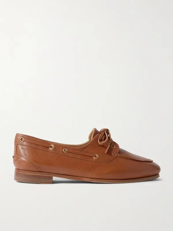 Bally Pathy Leather Boat Shoes