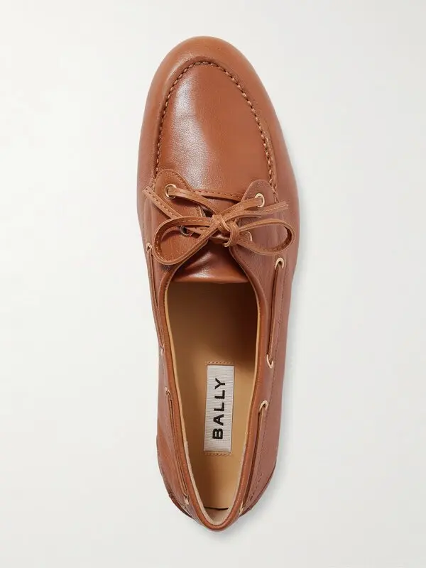 Bally Pathy Leather Boat Shoes