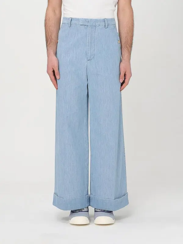 Valentino Garavani Wide Leg Jeans - Denim
