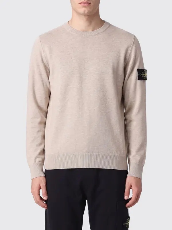 Stone Island Crew Neck Sweater - Beige