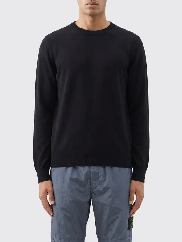 Stone Island Crew Neck Sweater - Black