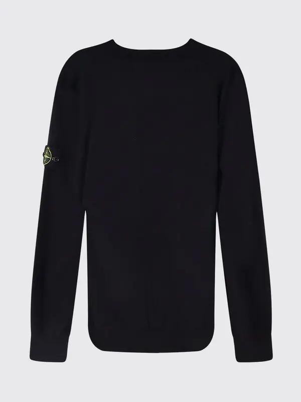 Stone Island Crew Neck Sweater - Black