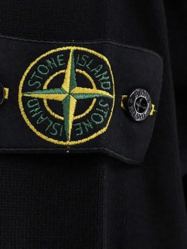 Stone Island Crew Neck Sweater - Black