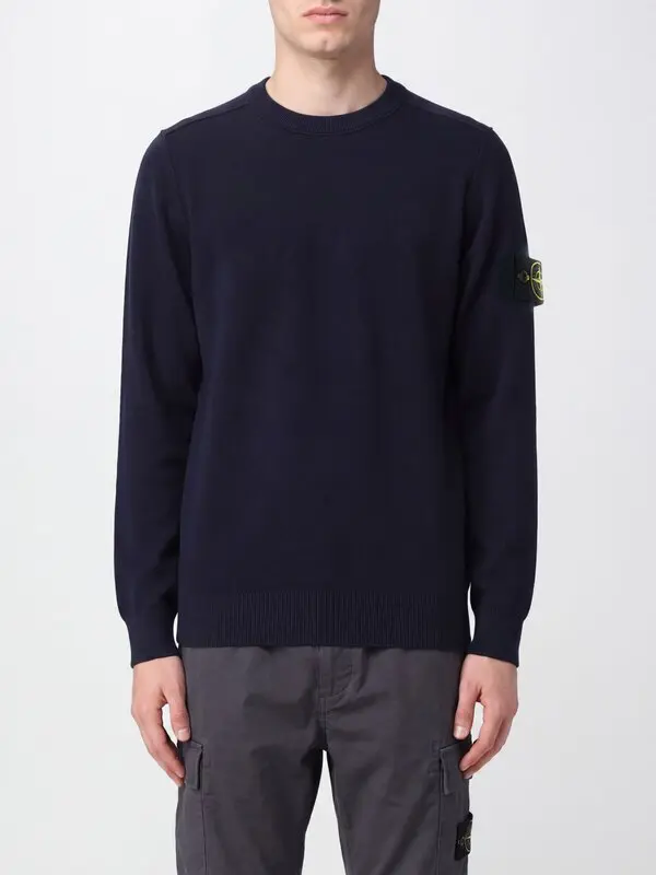 Stone Island Crew Neck Sweater - Navy