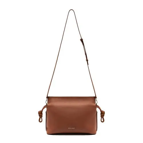 ESIN AKAN 3-in-1 Midi Emma Leather Crossbody Bag - Nutshell