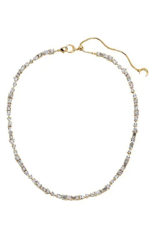 Lili Claspe Mavis Tennis Necklace - Gold