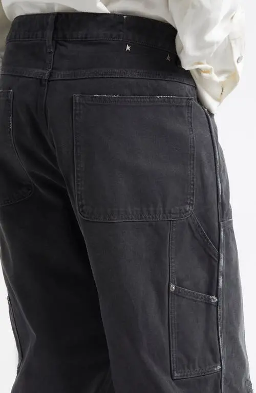 GOLDEN GOOSE Journey Painter Pants - Black