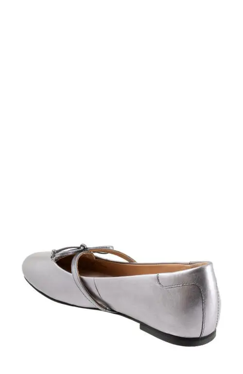 Trotters Carissa Ballet Flat - Pewter