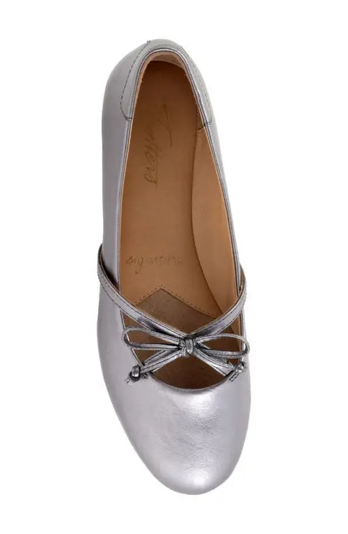 Trotters Carissa Ballet Flat - Pewter