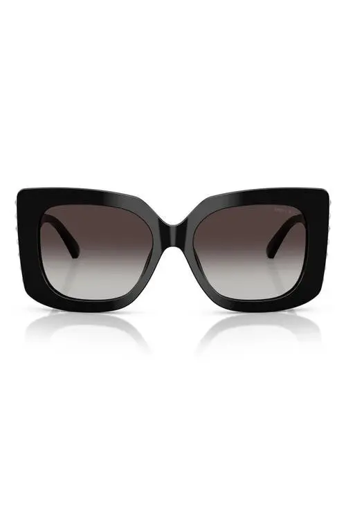 JIMMY CHOO 54mm Butterfly Sunglasses - Black