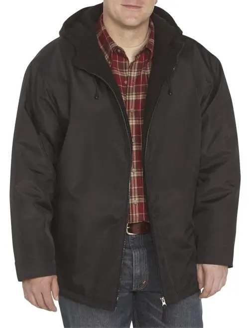 HARBOR BAY BY DXL Harbor Bay Big & Tall Quilt-lined Hooded Jacket