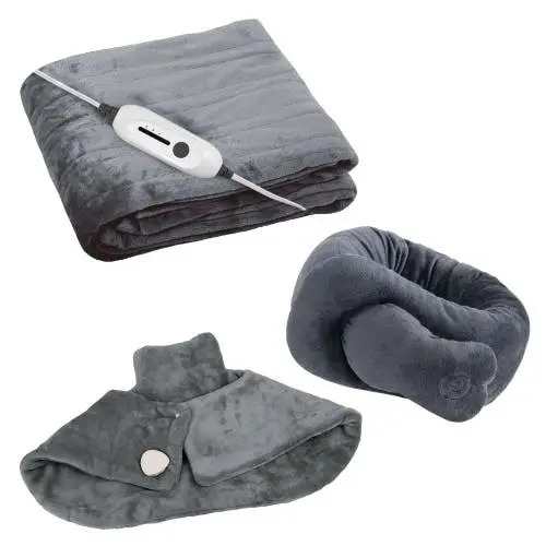 PURSONIC Heated Blanket - Grey